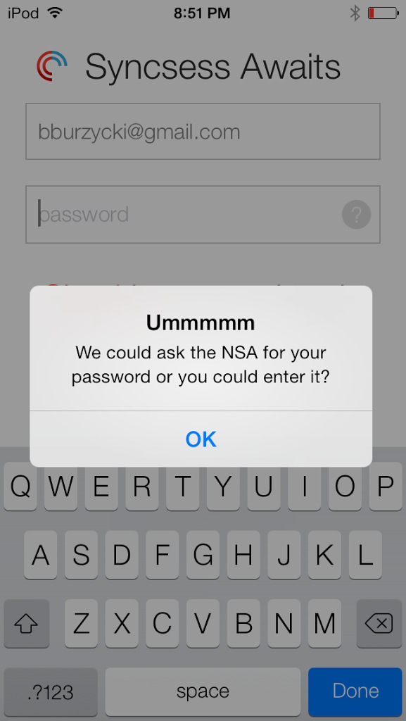 Best password prompt ever - Black Sky Photo