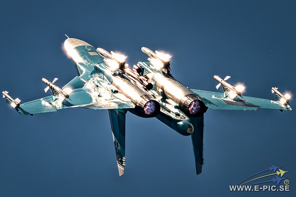 Sukhoi Su-34 also known as "Hell Duck" - Black Sky Photo